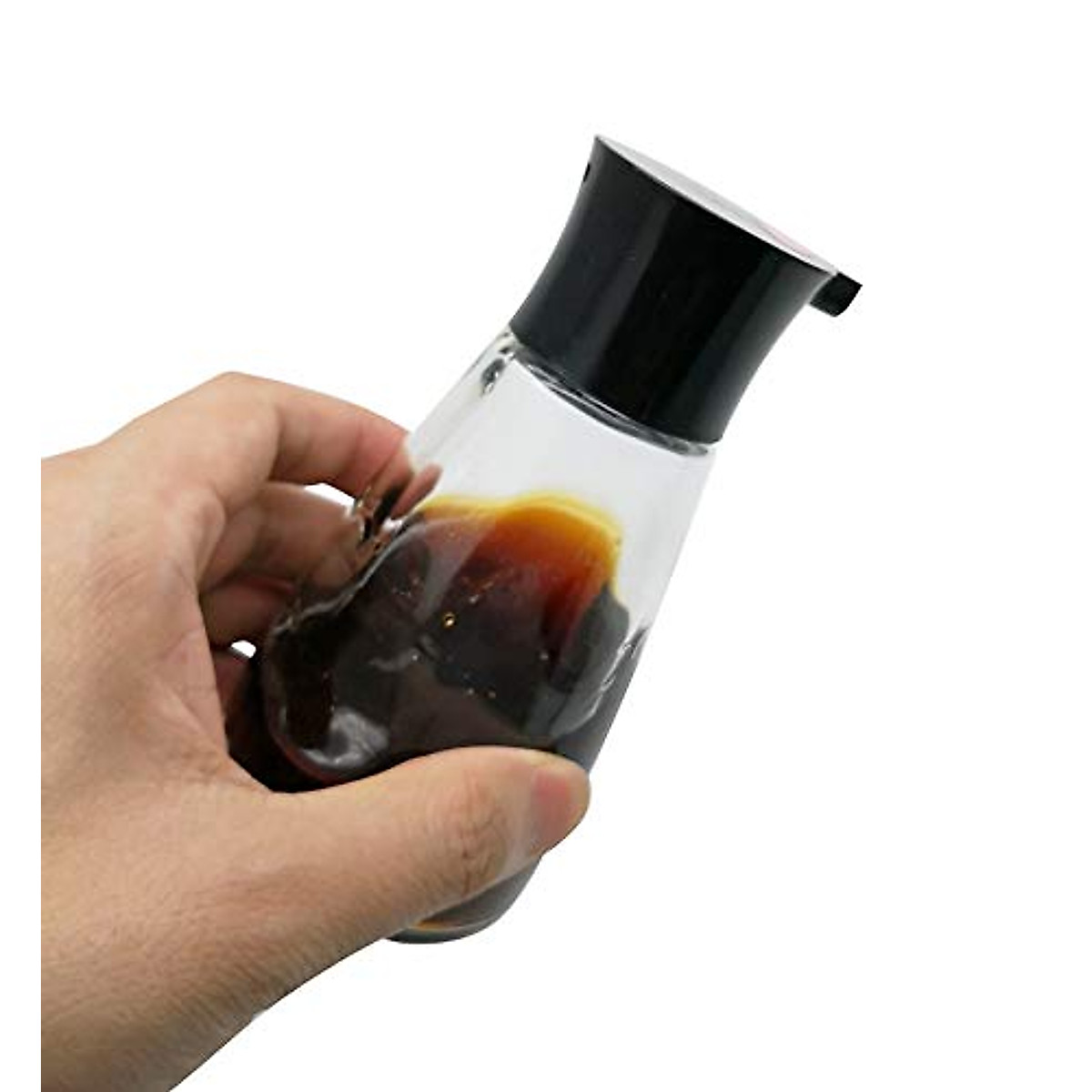 Excelity Cruet Dispenser Set for Olive Oil Vinegar Soy Sauce with Elegant Glass Bottle Kitchen Cooking Barbecue Tool