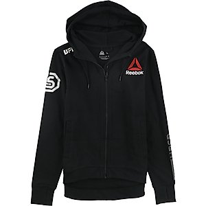 Reebok Womens EST. 1993 25 Years Hoodie Sweatshirt, Black, Large