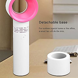 RNSUNH Mini Portable Fan Bladeless Handheld Fan for Eyelash Extension Quiet Portable Rechargeable Handheld Lash Fan with 3 Speeds Air Conditioning Blower for Essential Eyelash Extension Supplies