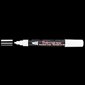 Uchida 483-C-0 Chisel Tip Bistro Window Chalk Marker, White