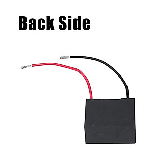 Wadoy CBB61 Fan Capacitor 2 Wire 10uf, 2 Pack Celiling Fan Capacitor 250V