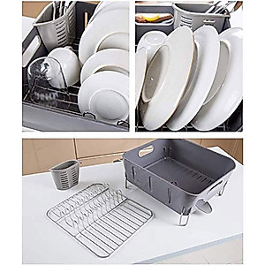 SDGH Kitchen Stainless Steel Dish Rack - Drain Rack Storage Tray Household Dish Rack