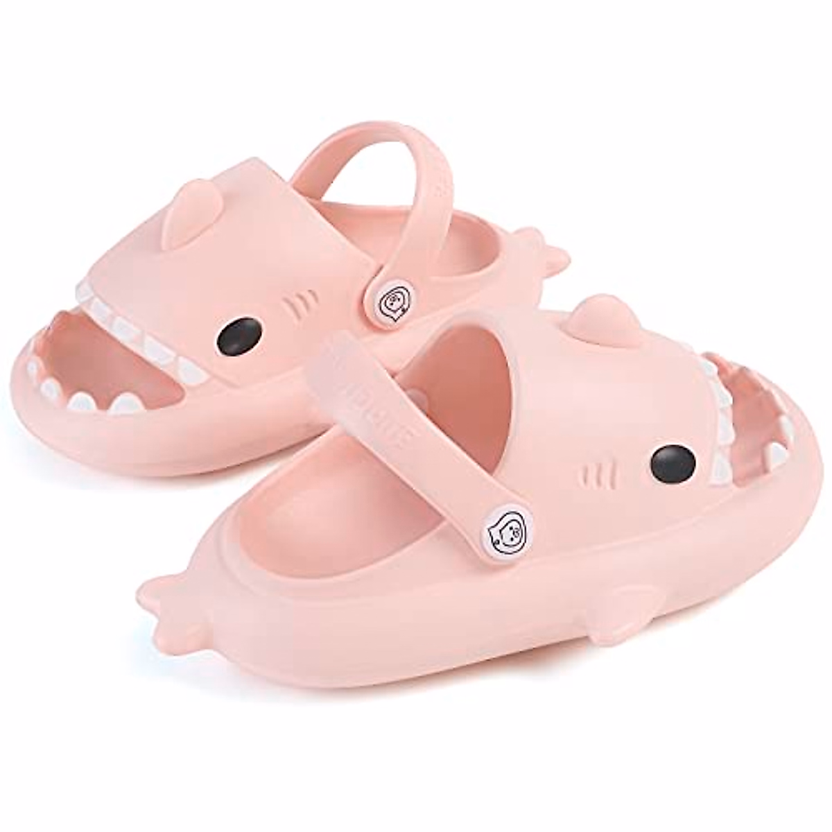 KVbabby Cloud Shark Slides for Kids Toddlers Girls Boys Novelty Open Toe Sandals Cute Shower Pillow Slippers with Thick Sole for Outdoor Indoor Pink 7-7.5 Toddler