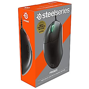 SteelSeries Prime - Esports Performance Gaming Mouse – 18,000 CPI TrueMove Pro Optical Sensor – Magnetic Optical Switches