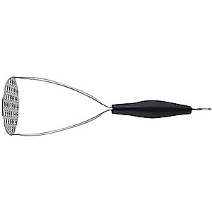 Joyoldelf Heavy Duty Stainless Steel Potato Masher, Professional Integrated Masher Kitchen Tool & Food Masher/ Potato Smasher with Silicone Handle, Perfect for Bean, Vegetable, Fruits, Avocado, Meat