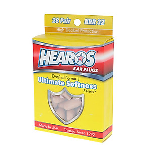 HEAROS Ultimate Softness Series Ear Plugs 28 Pair