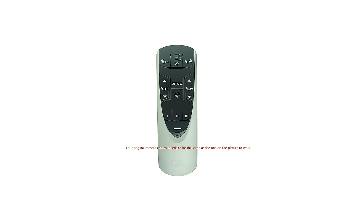 Replacement Remote for TEMPUR Zero-G Adjustable Bed