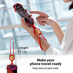 【Bone】 Strap Phone Tie, Silicone Wrist Lanyard, Universal Cell Phone Wrist Lanyard Holder, Hand Strap Smartphone Case: iPhone 12 11 Pro Max XS XR XSamsung Galaxy S10 S9 Note 10 9 Pixel 3 XLMrDeer