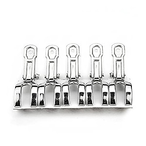 LINNNZI Greenhouse Clips, 4.3 inch Garden Clips, Stainless Steel Plant Clips Clamps with Strong Grip for Garden Hoops Film Row Cover Netting Towel Clothesline
