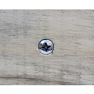 Bolt Dropper No. 8 x 5/8" Stainless Oval Head Phillips Wood Screw, (100 pc), 18-8 (304) Stainless Steel Sheet Metal, Type A Point, Plain Finish