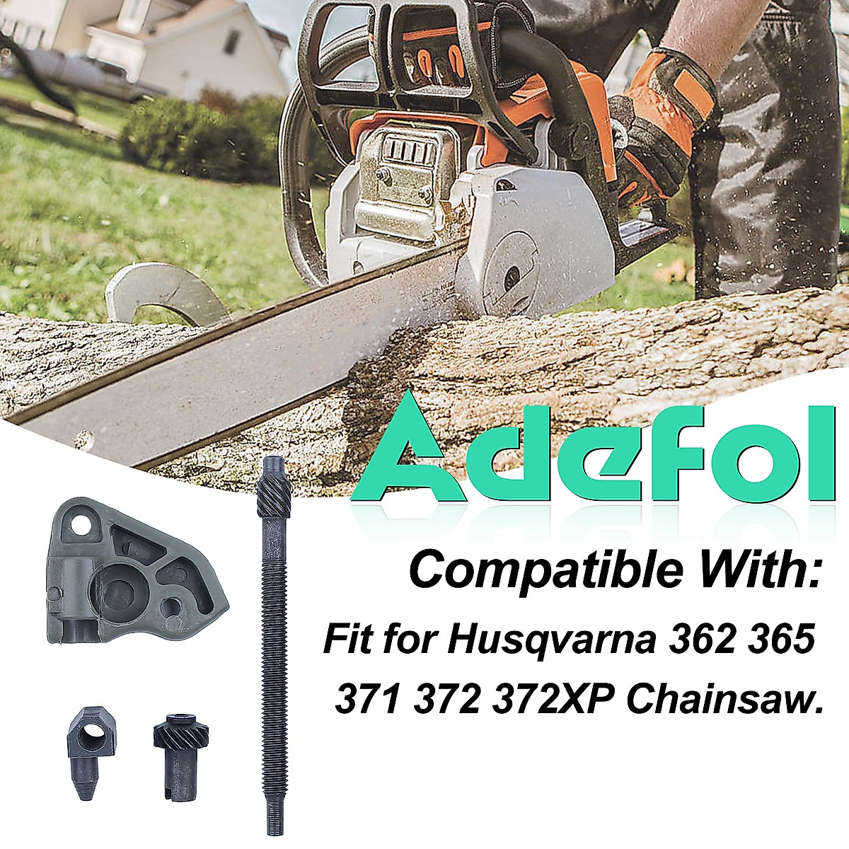 Adefol Chain Tensioner Adjuster Screw for Husqvarna 362 365 371 372 372XP Chainsaw Kit Repl