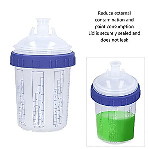 Aqur2020 Paint Spray Cup, Paint Spray Cups Plastic Spray Jug Sealing for Commercial Coatings Paint Accessories 350ml