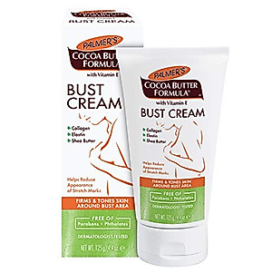 Palmer's Cocoa Butter Formula Bust Cream for Pregnancy Skin Care with Vitamin E, 4.4 oz. (Pack of 3)