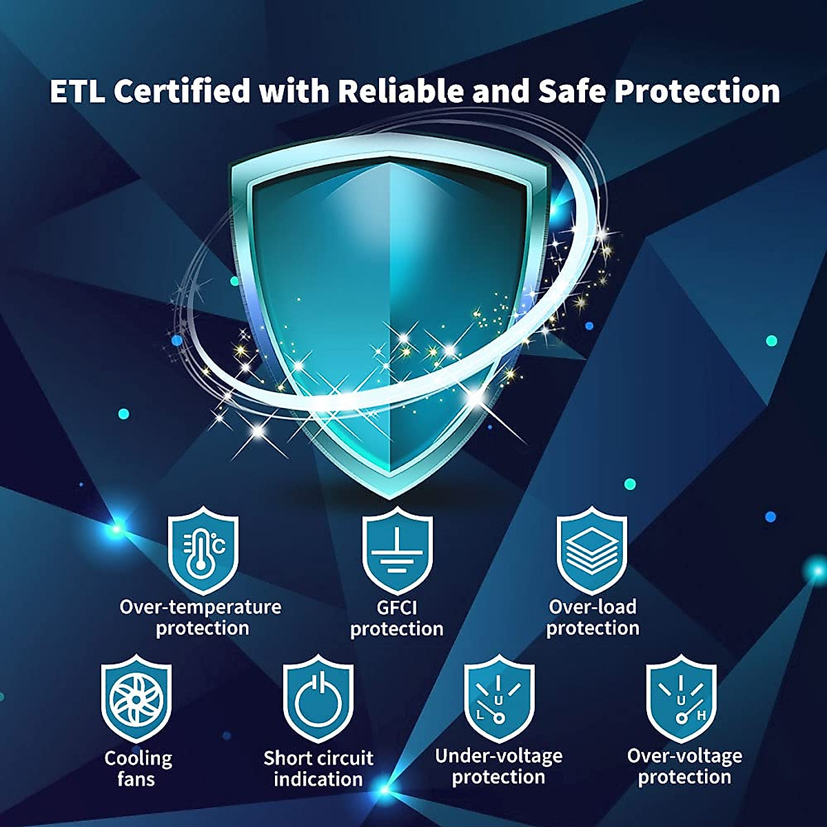 Renogy 1000W Pure Sine Wave Inverter 12V DC to 120V AC Converter & 500A Battery Monitor, High and Low Voltage Programmable Alarm, Voltage Range 10V-120V and up to 500A