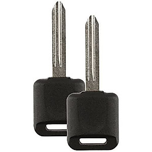 Discount Keyless Replacement Key Fob Car Remote and Uncut Transponder Key Compatible with KBRASTU15, CWTWB1U733, ID 46, NI04T (2 Pack)