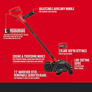 CRAFTSMAN Lawn Edger Tool, Corded, 12 Amp (CMEED400)