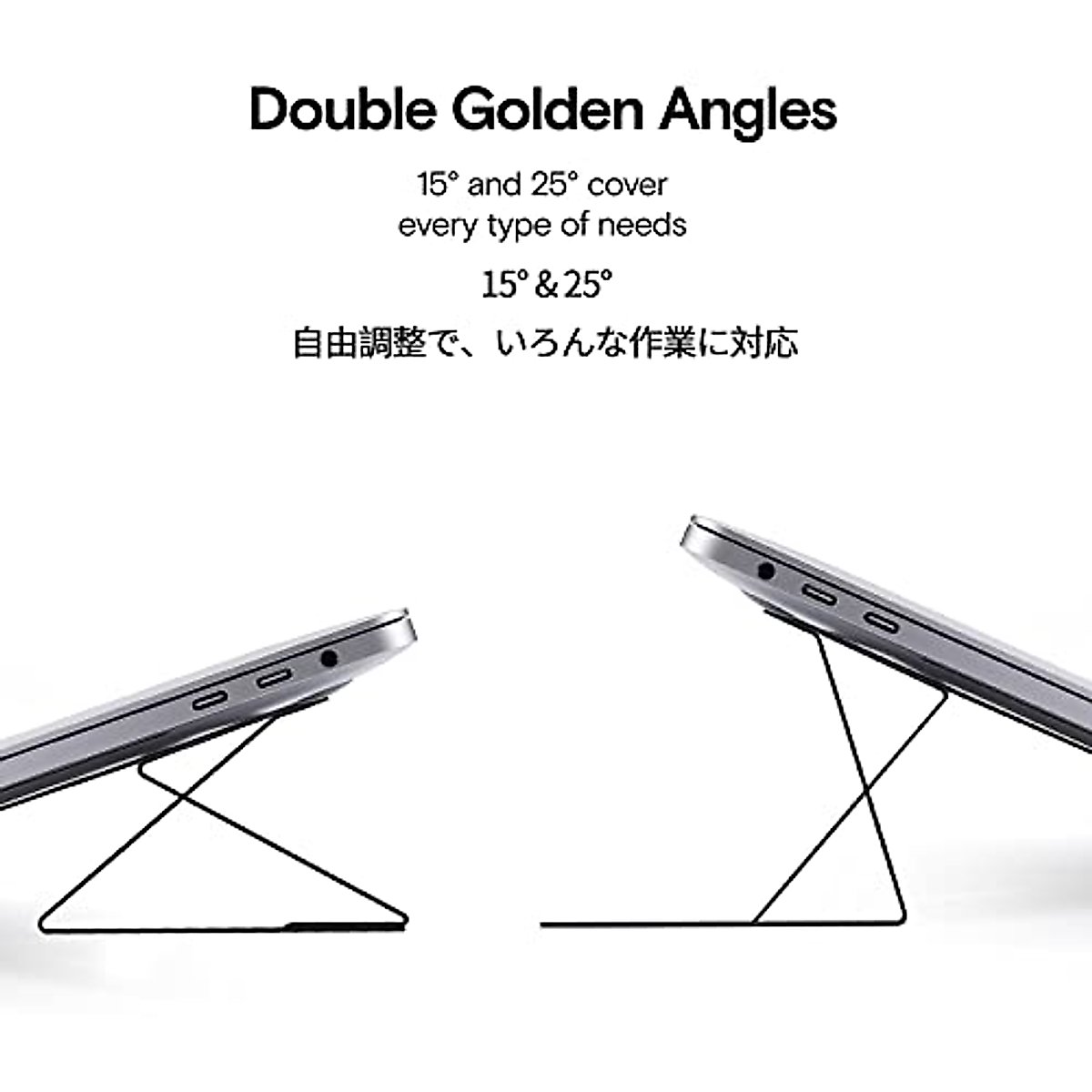 MOFT Invisible Laptop Stand, Lightweight Non-Adhesive 2-Height, Easy Switch Between Devices Computer Desk Stand Fits All Laptops up to 17”