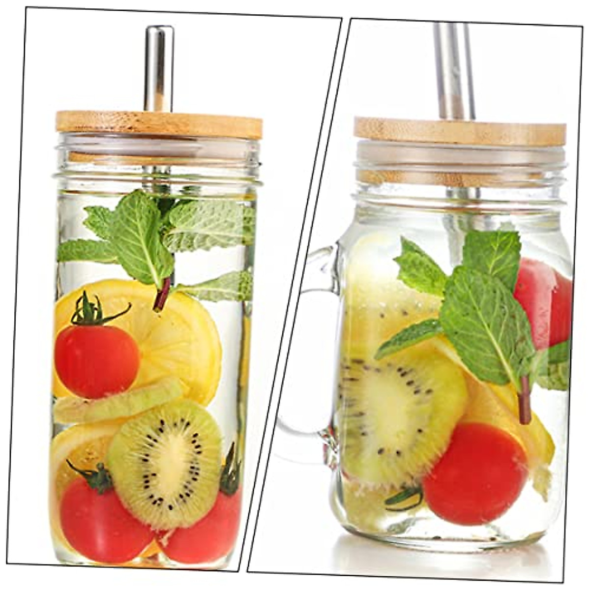 LIGHTAOTAO 3Pcs wooden lid bamboo sealing lids drinking jars lids beer can lids bamboo mason jar lids glass jars lids wide mouth glass jars bottle lid with hole glass bottle drinks Silica gel