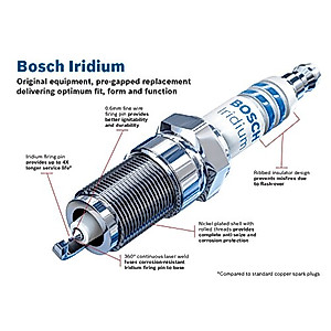 BOSCH 9747 OE Fine Wire Iridium Spark Plug - Pack of 10
