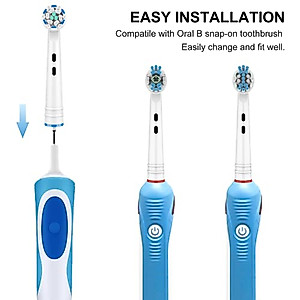 Toothbrush Heads for Oral B, 12 Pack Electric Toothbrush Replacement Heads Dupont Bristles Replacement Toothbrush Heads for Gum Health and Plaque Removal