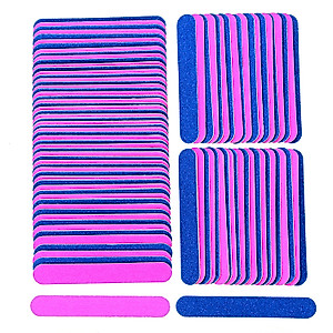 100 Pieces Emery Boards for Nails Disposable Nail Files Double Sided Manicure Tools (3 inch)