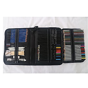 Pssopp Drawing Sketching Pencils Set 71Pcs Artist Colouring Pencils Sketching Set Art Supplies Art Kit for Artist Beginners Kids Adults