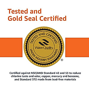 Amazon Basics 10-Cup Water Pitcher with Filter Included, Compatible with Brita