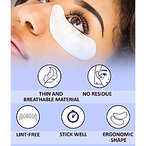 Stacy Lash Lift Kit + 100 Pairs Set Premium Under Eye Gel Pads for Eyelash Extension - Lint Free Patches with Vitamin C and Aloe Vera by Stacy Lash supplies and Beauty tools/Hydrogel Eye Pads
