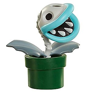 Super Mario Action Figure 2.5 Inch Bone Piranha Plant Collectible Toy