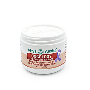 PhysAssist Oncology Recovery Cream: 4 oz Unscented, Super Moisturizing for Dry, Itchy, Sensitive Skin
