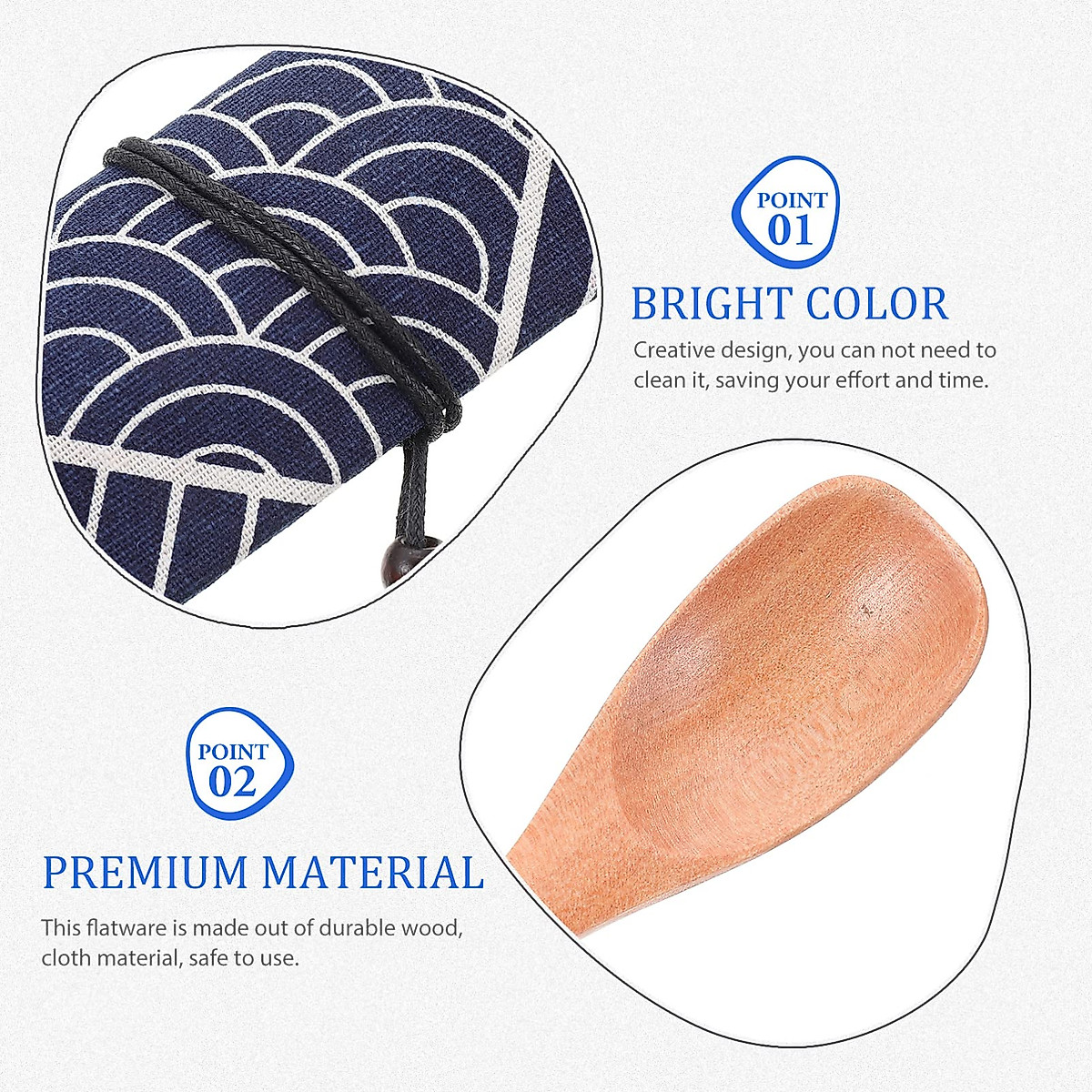 1 Set Wooden Fork Spoon Exquisite Cutlery Kit Wooden Cutlery Wooden Spoon Fork Kit Steak Eating Cutlery Home Tableware Kit Food Flatware Household Flatware Steak Cutter