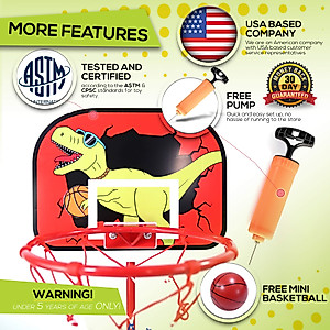 whoobli Basketball Hoop for Kids Ages 3-5 Years with Adjustable Height, Perfect for Mental & Physical Health of Kids, Indoor Sports Games for Toddlers, Toys Age 3 4 5; New 2023