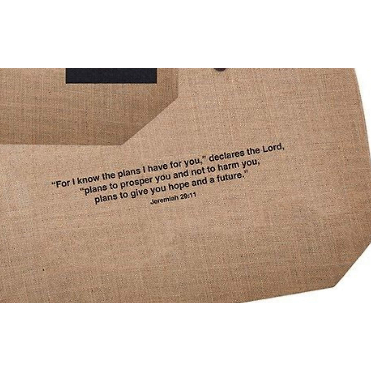 Huge HOPE Religious Quote Jute Beach Tote Bag Shopping Gym Market Weekend Travel