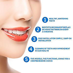 Brush Heads Replacement Compatiable for Oral b Barun,Electric Toothbrush Heads with Dupont Bristles Contain Precision,Floss,Cross,3D Clean Compatible with Oral-B 7000/Pro 1000/9600/ 5000/3000/8000