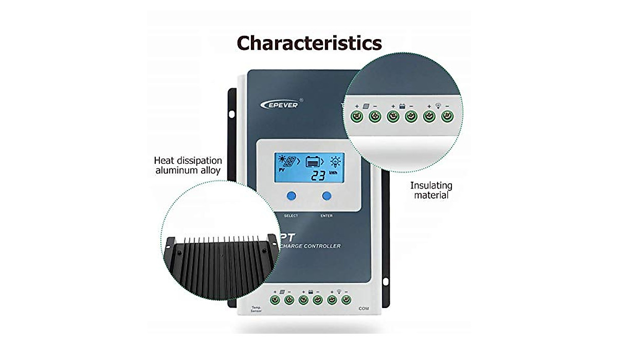 EPEVER 40A MPPT Solar Charge Controller for Efficient Power