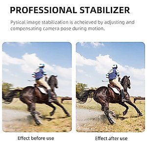INKEE Falcon Plus Gimbal Stabilizer for Gopro w/Media Mod for Go Pro Hero 10/9/8/7/6, for Insta360 Osmo Action Anti-Shake Wireless Control Handheld Gimble w/Tripod Stand Original Screw Mounting Plate