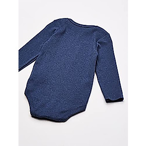 Hudson Baby baby boys Cotton Long-sleeve Bodysuits T Shirt Set, Boy Basic, 12-18 Months US