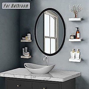 HAO Small Floating Shelf 6 inch Wall Mounted Mini Hanging Display Shelves for Living Room Bedroom Bathroom Set of 5 White