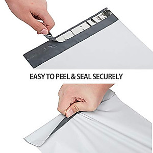 100 Pack Poly Mailers 12x15.5, White Self-Seal Shipping Bags, 2.5 Mil Thick Durable Mailing Envelopes, Packing Bags for Small Business