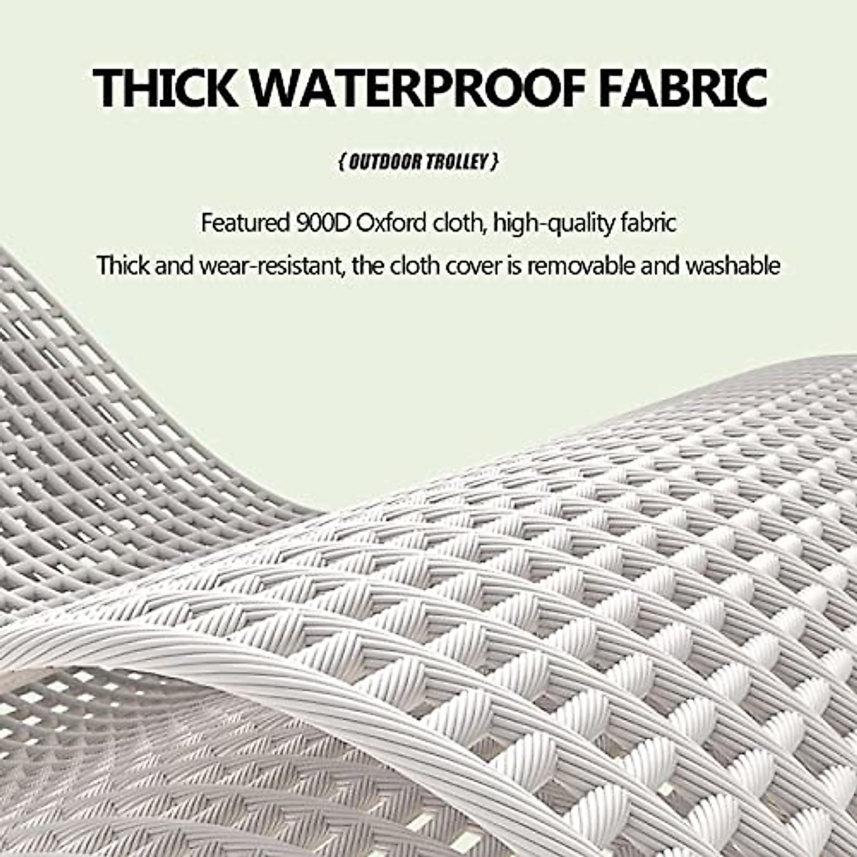 Back Open Folding Garden Utility Wagon With Table, Collapsible Outdoor Small Grocery Carts, 551Lbs Weight Capacity For Shopping & Storage, With 360 Degree Swivel Wheel,White