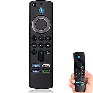 Replacement Voice Remote Control 3rd Gen Fit for Amazon Fire TV Stick (4K, Lite), Fire TV Stick (2nd,3rd Gen), Fire TV Cube (1st, 2nd Gen), Fire TV (3rd Gen)