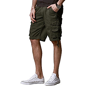 Match Men's Comfort Cargo Short (Label size L/32 (US 30), 3058 Army green)