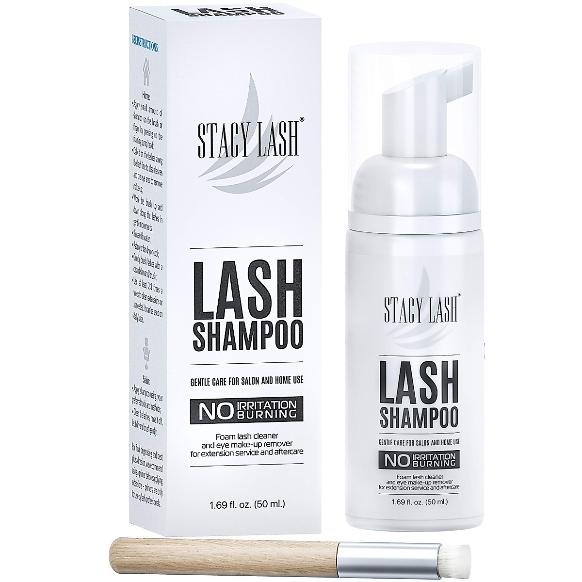 Extra Strong Evolution Eyelash Extension Glue 5ml + Primer 40 ml + 100 Pack Eye Pads + Shampoo 50 ml/Black Adhesive/ 1-2 sec Drying time/ 8 Weeks Retention/lint Free/Aloe Extract