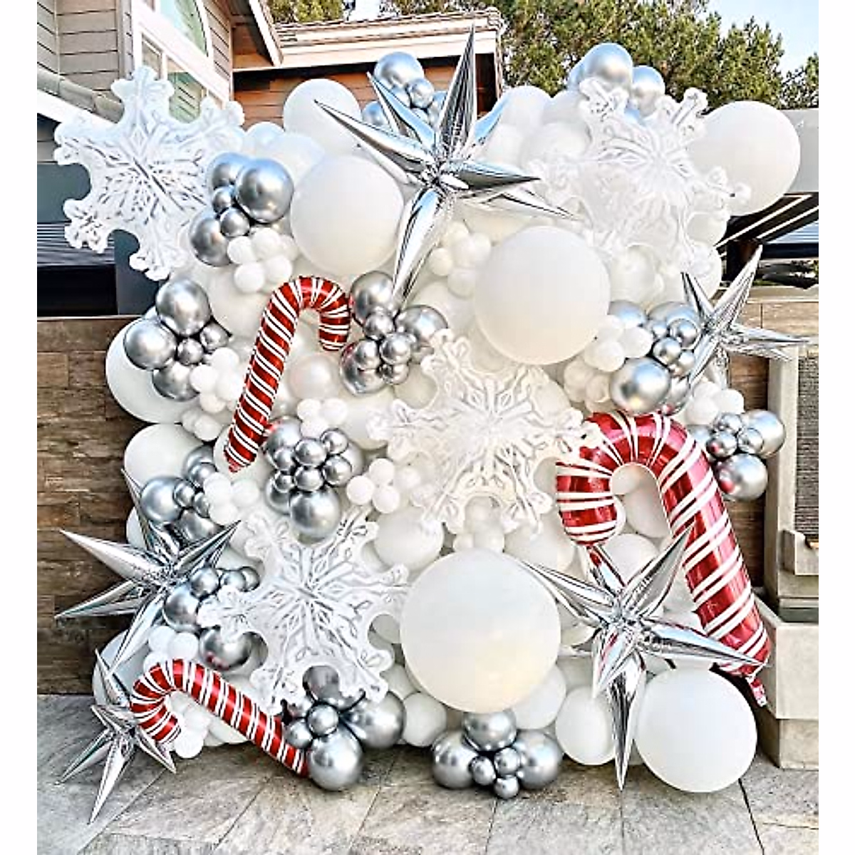 5pcs 36inch snowflake balloons-winter theme birthday party decerations supplier-winter flower for ice snow activity party decorations