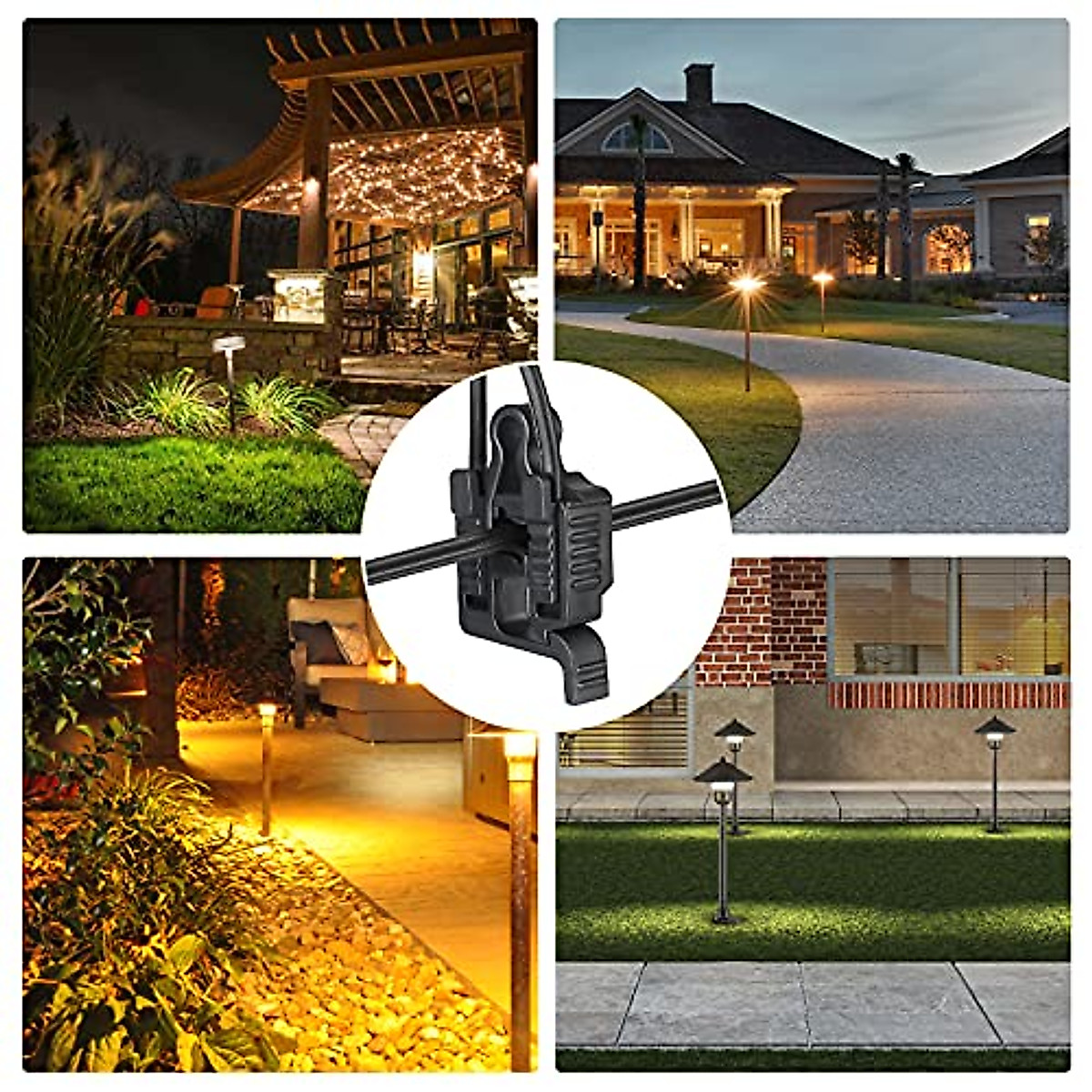 EDISHINE 6-Pack Low Voltage Wire Connector, Landscape Lighting Cable Connectors Waterproof for Landscape Lighting/Pathway Light/Spotlight, 10/12/14/16/18 Gauge Cables Compatible,UL Listed