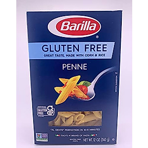 Barilla Gluten Free Pasta Variety Pack- Includes Penne Pasta, Rotini Pasta, and Elbow Macaroni Pasta Noodles. Barilla Pasta Bulk Set by Snackivore (3 x 12oz Boxes).