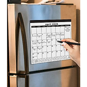 2023 2024 Refrigerator Calendar by StriveZen, Magnetic, Monthly, January 2023 -December 2024, Strong Magnets for Fridge, 10x10 Inch, Academic, Teacher Busy Mom. Home-Office, Minimalist, 24 months