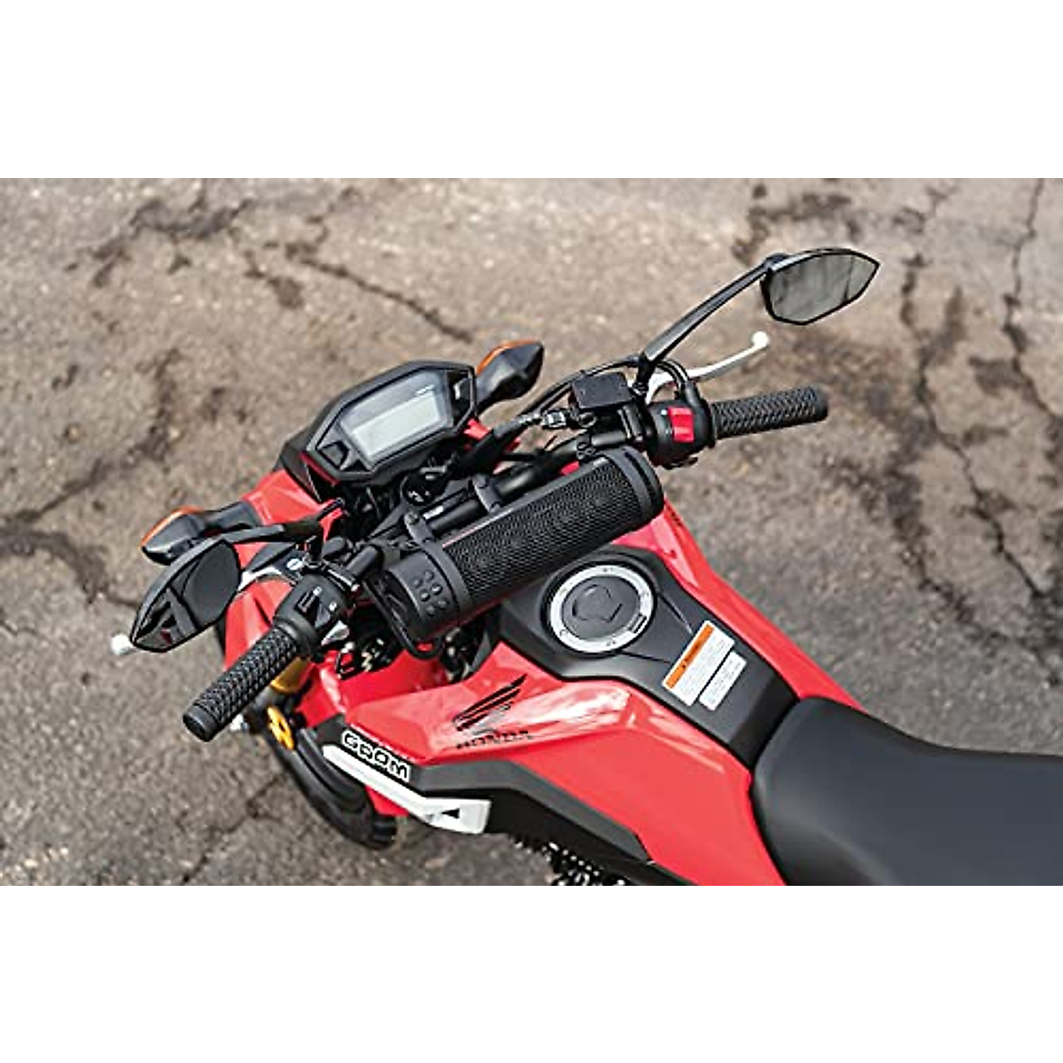 Kuryakyn 2720 MTX Road Thunder Weather Resistant Motorcycle Sound Bar Plus: 300 Watt Handlebar Mounted Audio Speakers with Bluetooth, USB Power Charger, Satin Black