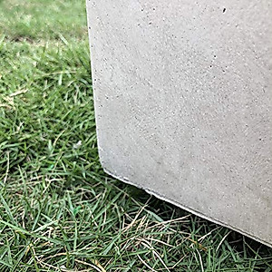 Kante 31.1" L Long Rectangular Concrete Planter, Large Outdoor Indoor Garden Pots with Drainage Hole and Rubber Plug, Weathered Concrete