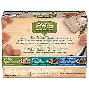 Rachael Ray Nutrish Natural Wet Cat Food, Chicken Lovers Variety Pack, 2.8 Ounce Cup (Pack of 12), Grain Free